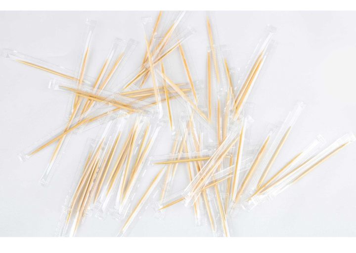 100pcs Individual Packing Toothpick / Toothpicks with Plastic Wrap ...