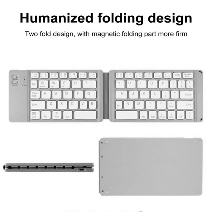 Light-Handy Mini Wireless Bluetooth Folding Keyboard Foldable Wireless ...