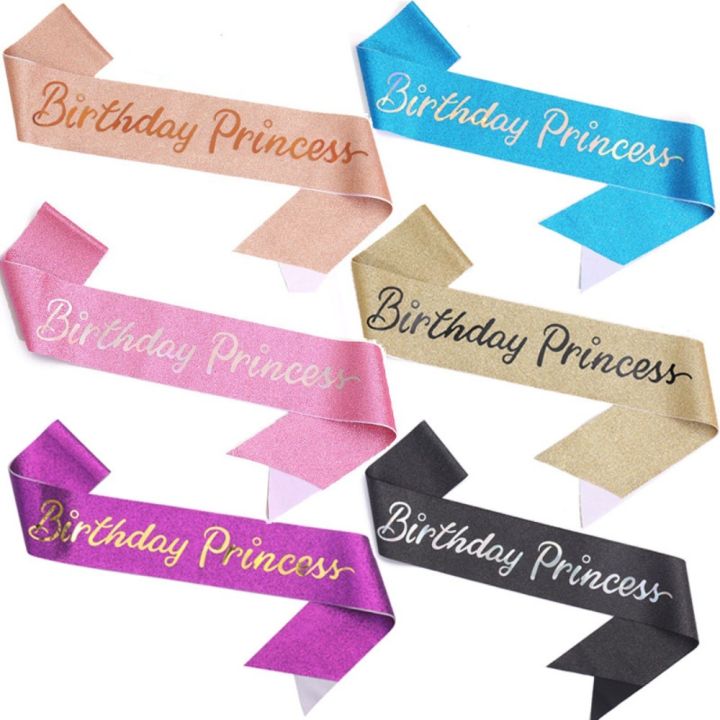 Glitter Birthday Princess Sash Birthday Sashes for Girls Women 16th ...