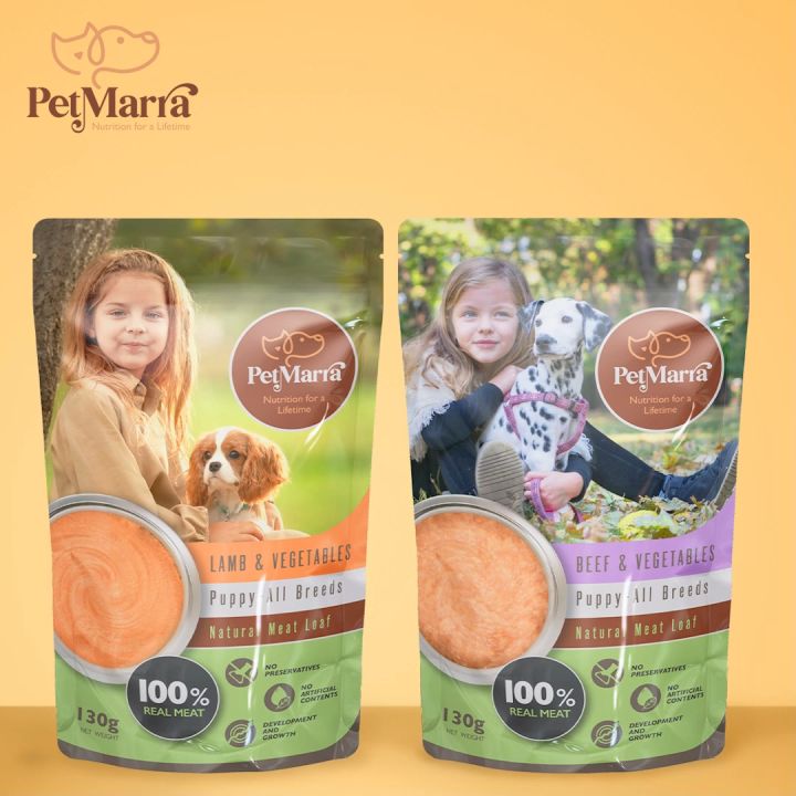 PetMarra Natural Meat Loaf/Chunks in Gravy Puppy/Adult Dog Wet Food ...