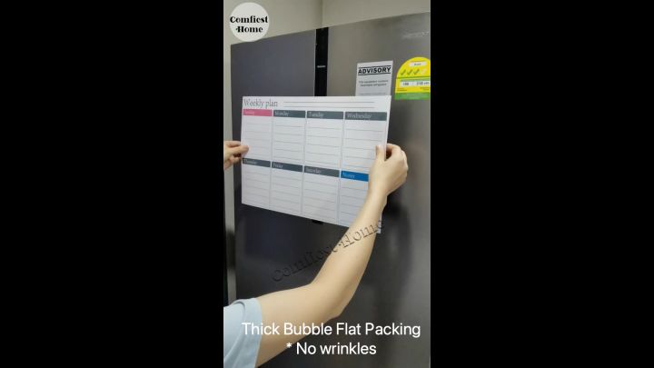 [SG Stock/Flat Packaging]Fridge Magnetic Whiteboard (Monthly Weekly ...