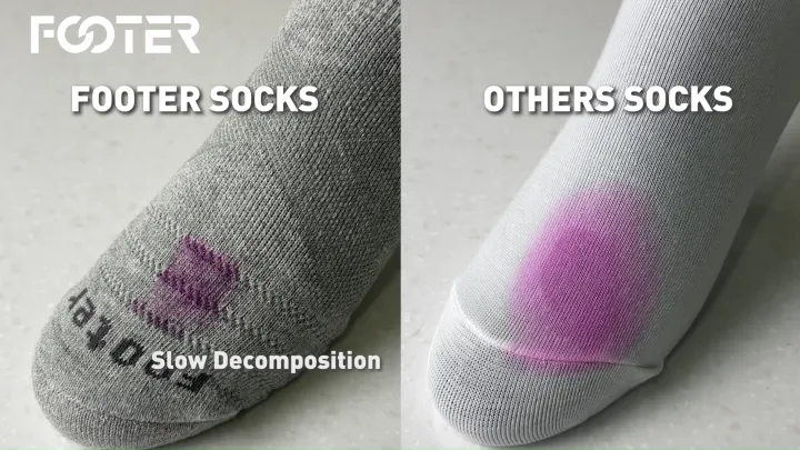 FOOTER Light Compression Anti-Bacterial Sport Socks-T106M deodorant ...