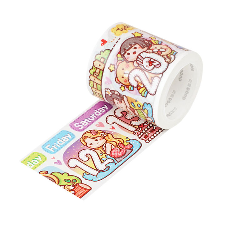 🇲🇾[Malaysia]小麻薯-请你严肃点Ready Stock Stickers In Roll Colorful Duga Little ...