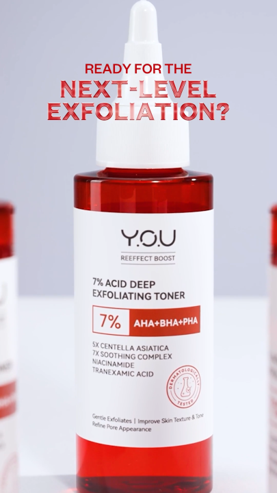 [NEW LAUNCH] Y.O.U Reeffect Boost 7% Glycolic Acid Deep Exfoliating Toner | AHA BHA PHA - 100ml ...