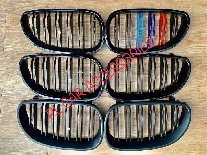 BMW e60 m sport performance front grill grille sarung kidney cover ...