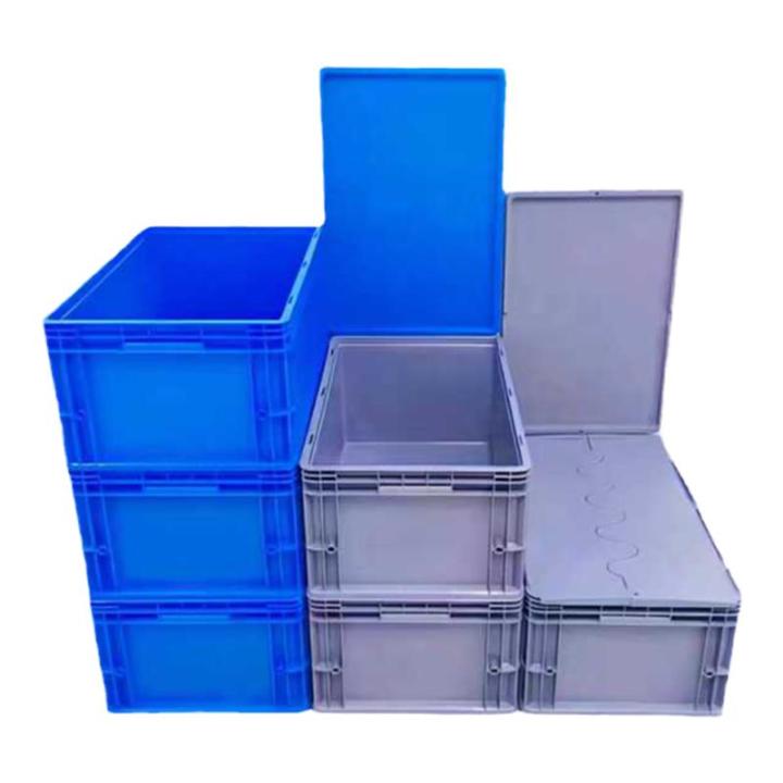 Thickened Rectangular Plastic Storage Box with Cover Industrial Grey ...