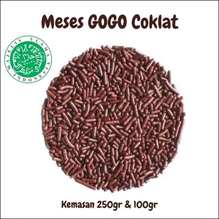 meses coklat butir GOGO 250g (coklat & Rainbow) | Lazada Indonesia