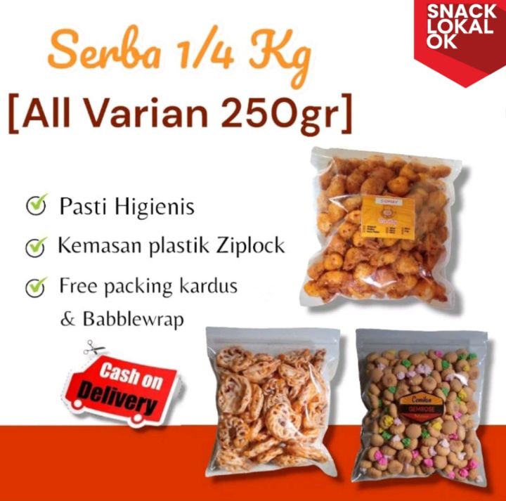 [Delicious Snack] Cemilan Serba 250 gr | Kemasan Trevel Praktis ...