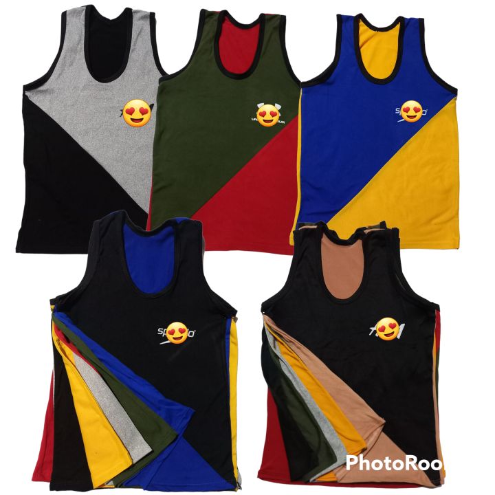 1 PC/2 PCS FOR BOY KIDS TWO TONE SANDO FIT 4 TO 6 /7 TO 10/11 TO 14 ...