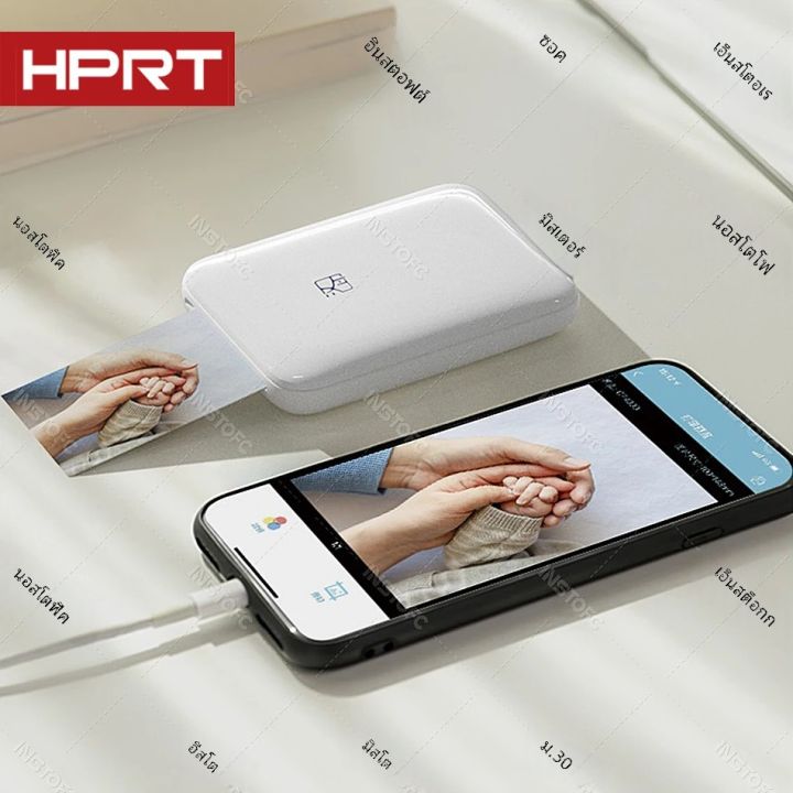 MT53 สีภาพแบบพกพาเครื่องพิมพ์โทรศัพท์มือถือ Mini Handheld Pocket Wifi ...