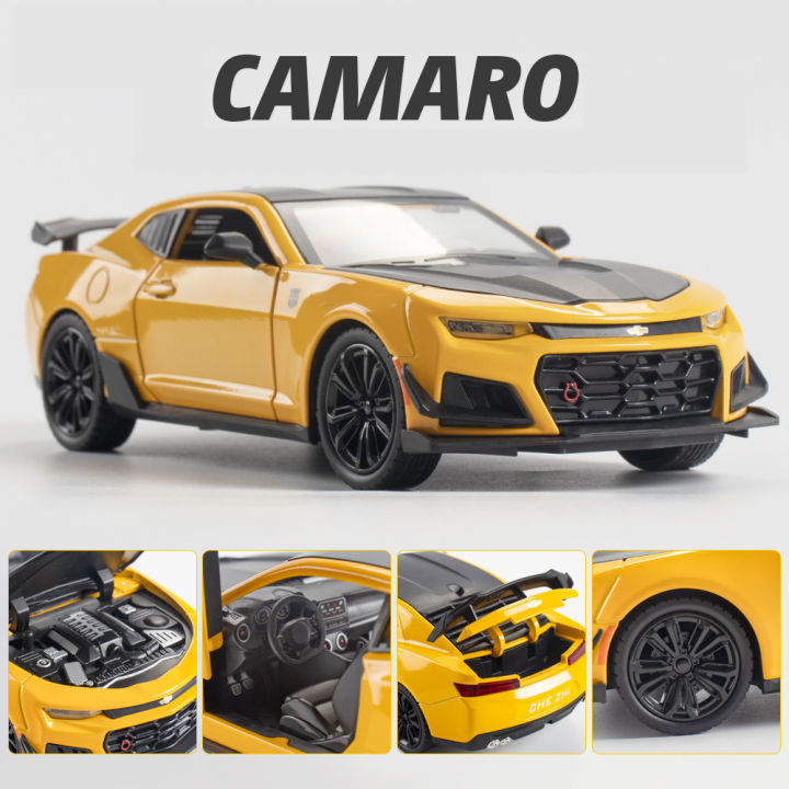 LEO 1:24 Bumblebee Camaro Metal Diecast Alloy Toy Car Model Trucks For ...