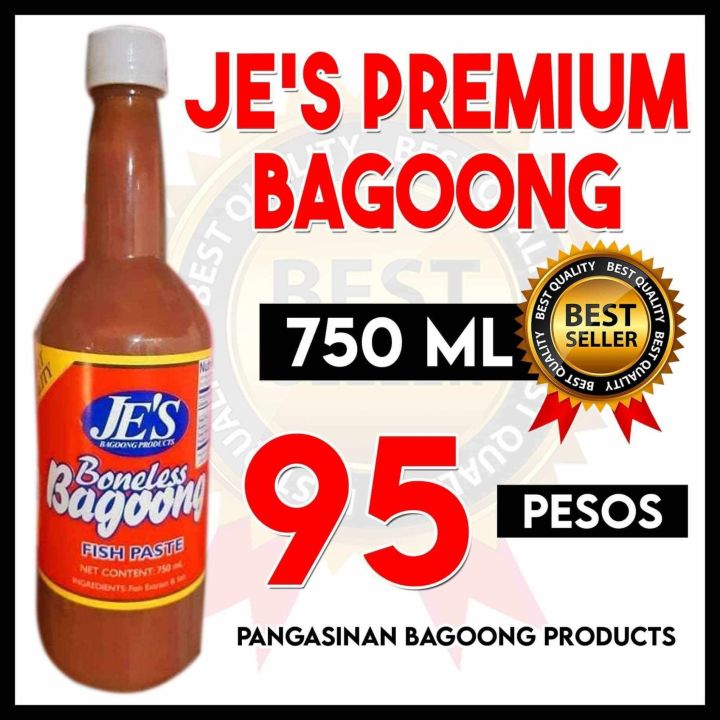 Je's Boneless Bagoong Isda Fish Paste 750ML (Plastic Bottle) | Lazada PH