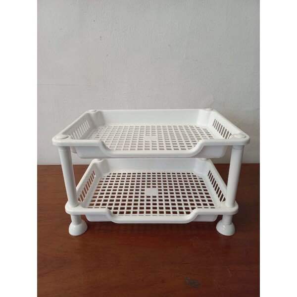 Rak susun serbaguna 2 tingkat rak keranjang serbaguna 2 susun | Lazada ...