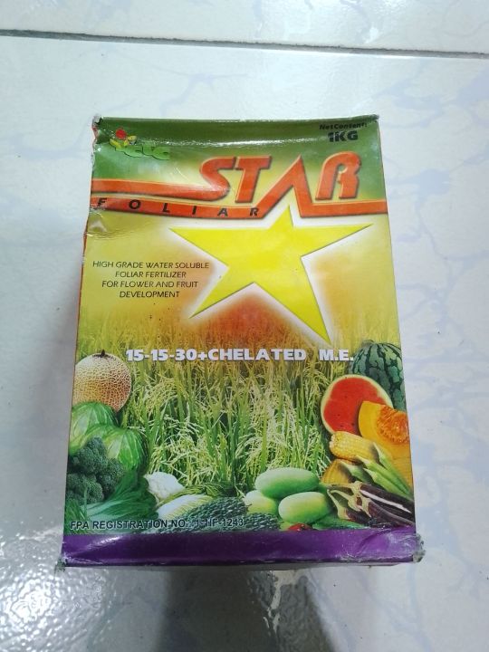 STAR FOLIAR 15-15-30+CHELATED M.E.FOLIAR FERTILIZER(KILO)BY ICTC ...