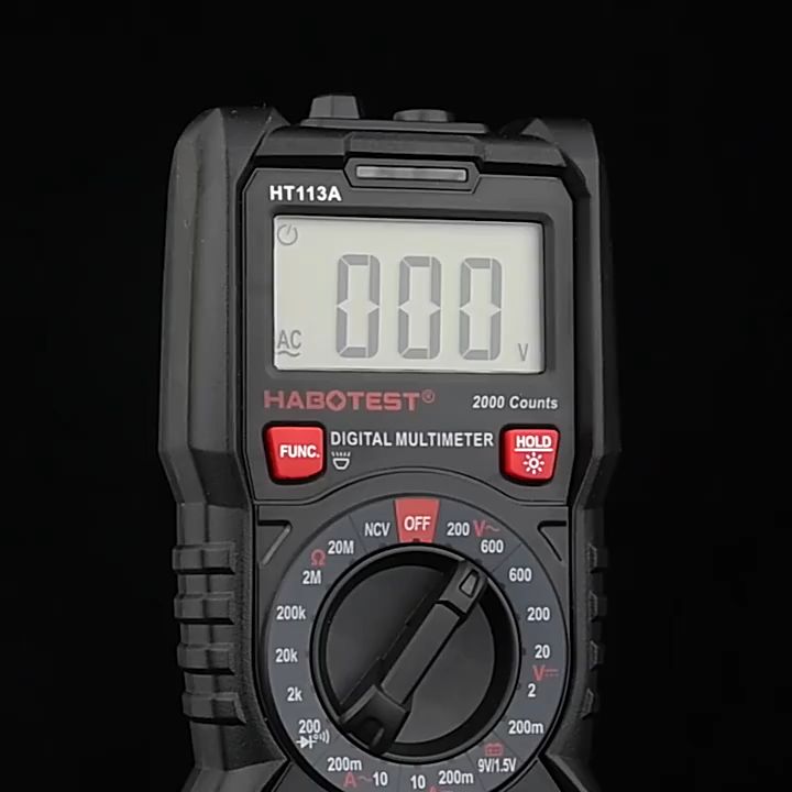 【Dari Jakarta】HABOTEST HT113 NCV Multimeter Digital dengan T-RMS 2000 ...