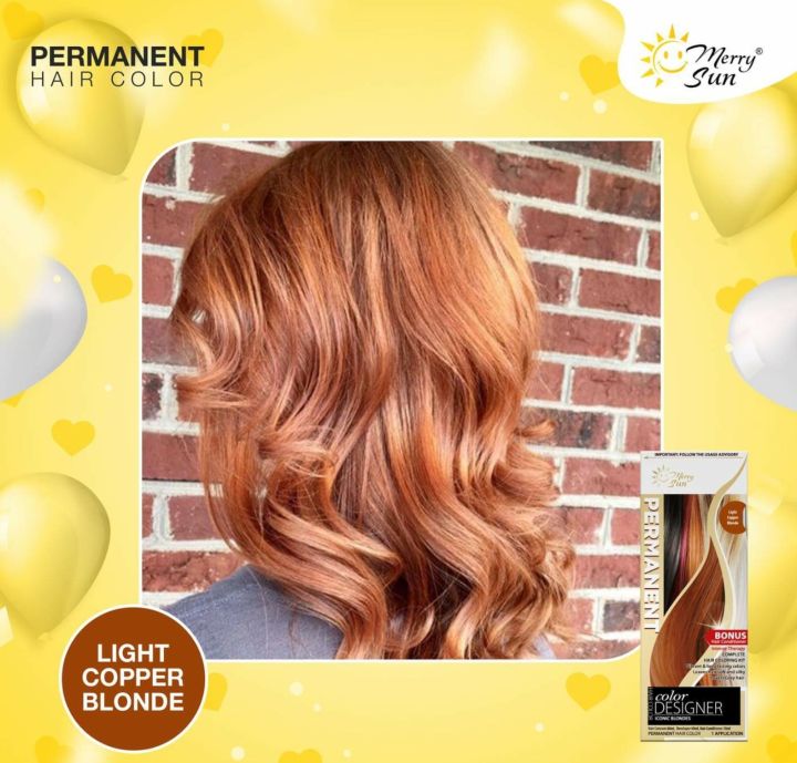 Original Merry Sun Permanent Hair Color LIGHT COPPER BLONDE | Lazada PH