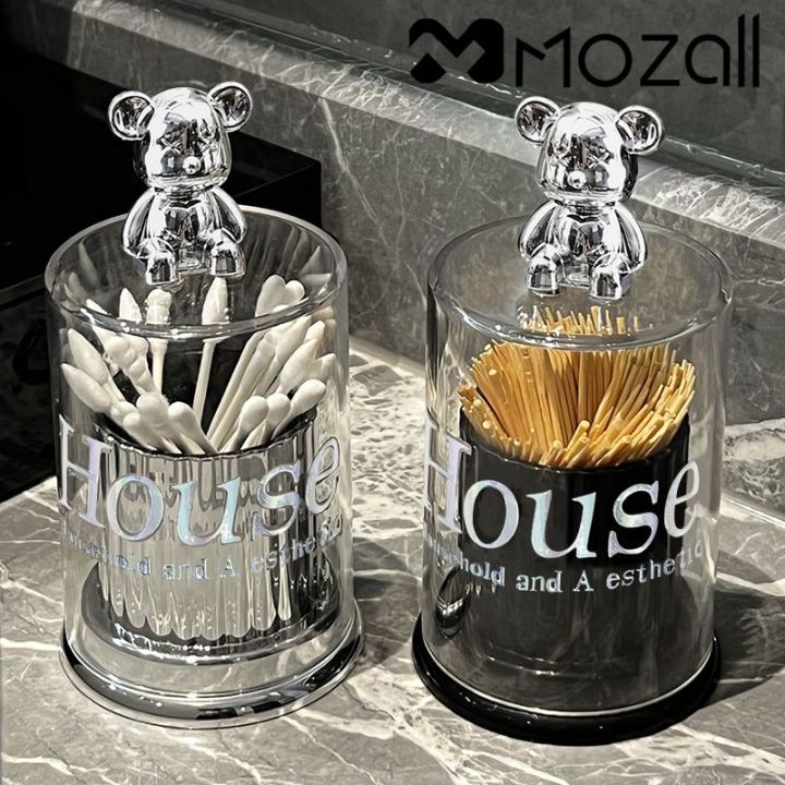 Creative toothpick barrel toothpick box contains cotton swab barrel ...