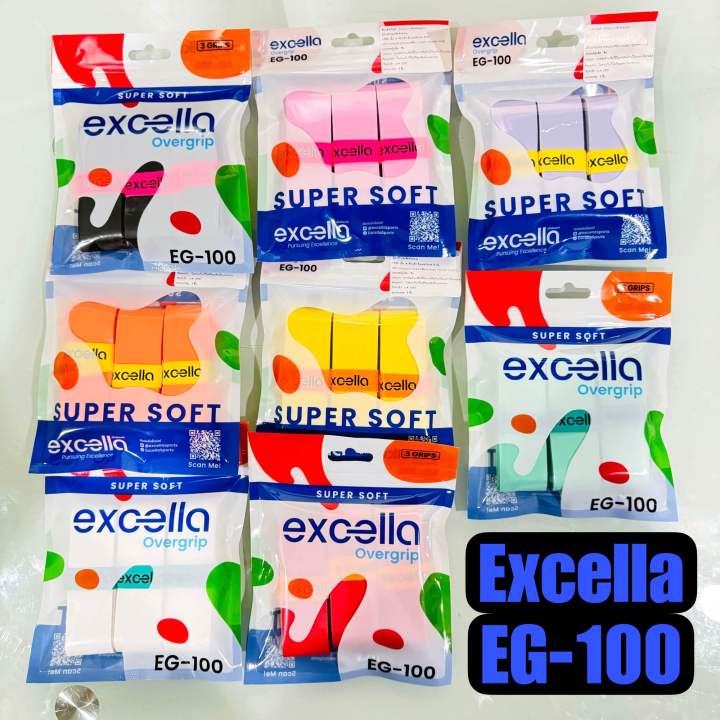 (พร้อมส่งทันที) Excella EG-100 Super Soft ผ้าพันด้าม กริปพันด้าม ไม้แบด ...