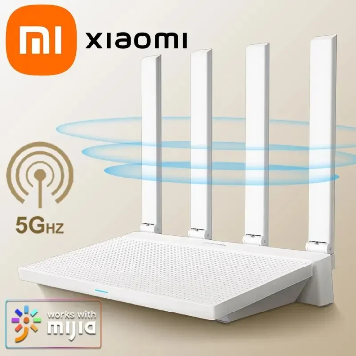 เครื่องขยายสัญญาณเราเตอร์ Xiaomi AX3000T WiFi 6 Mesh 2.4GHz 5GHz IPTV Gigabit ติดผนัง Gigabit ...