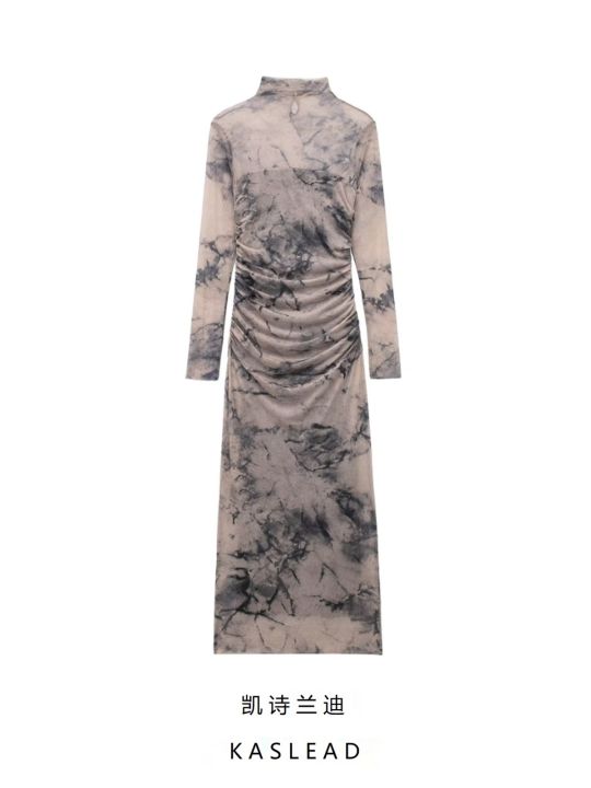 KASLEAD ใหม่แฟชั่นผู้หญิงยุโรปสไตล์ดอกไม้พิมพ์ผ้าไหมตาข่าย Street สไตล์ ...