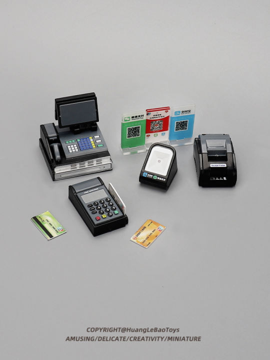 Mini Miniature Cash Register POS Machine Model Artificial Convenience ...
