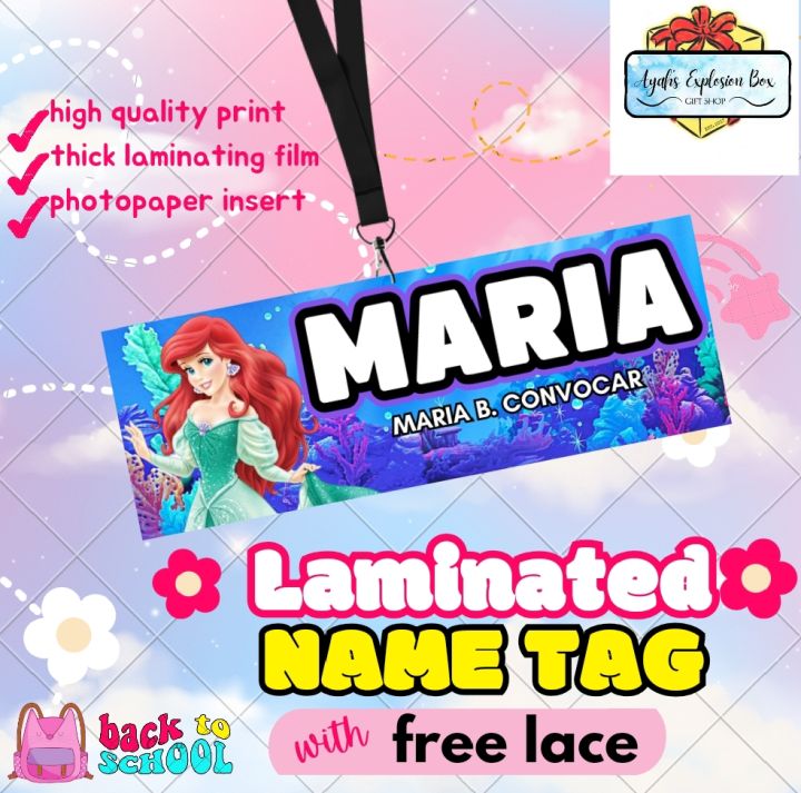 NAME TAG PERSONALIZED/ LAMINATED NAME TAG/ NAME TAGS | Lazada PH