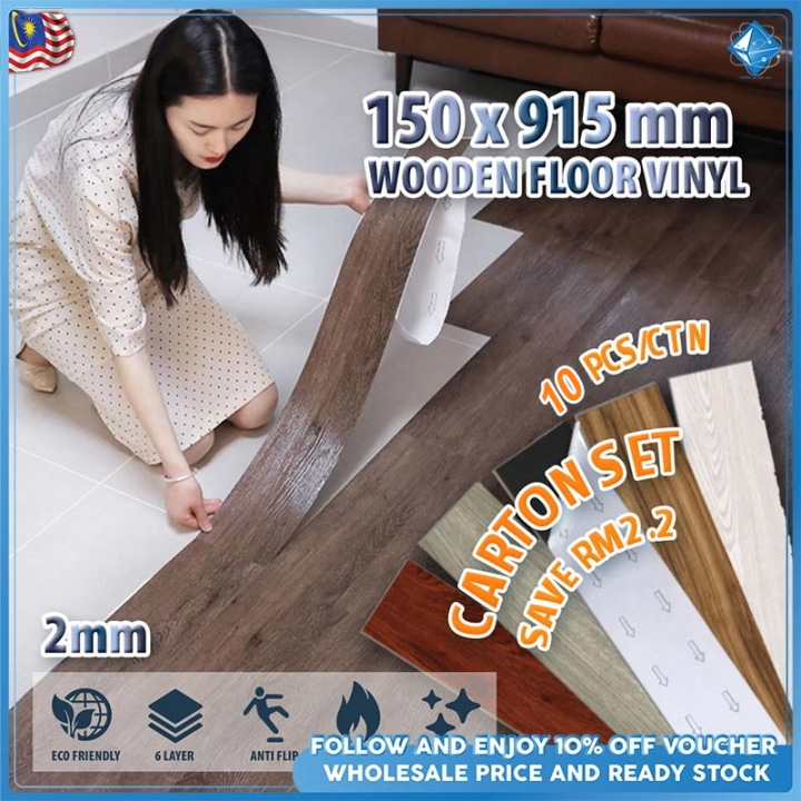 Selek'ed 36PCS Lantai Vinyl Lowest Price Vinyl Flooring 2mm Thick ...