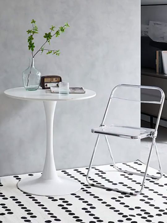Nordic Table Coffee Table 31 inch Round Table Corner Side Table Black ...