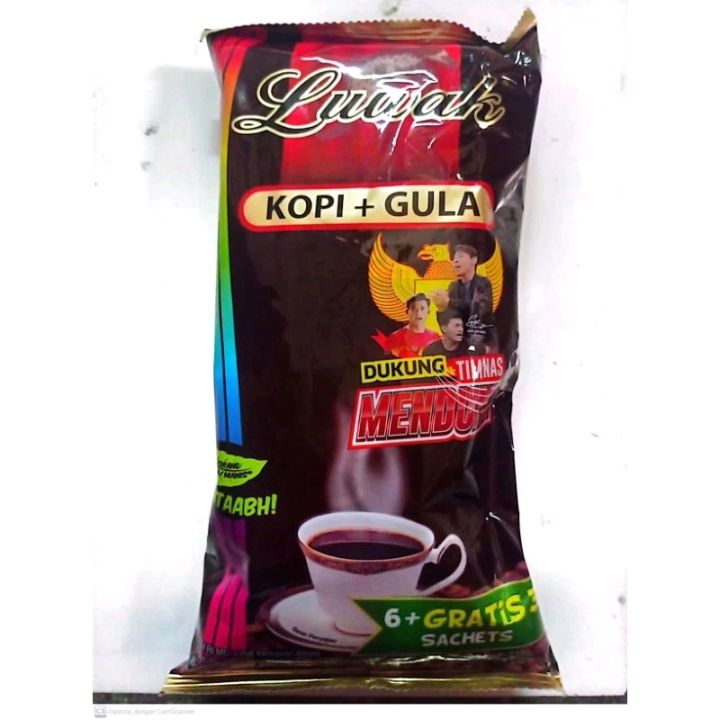 Luwak kopi hitam plus gula 6's | Lazada Indonesia