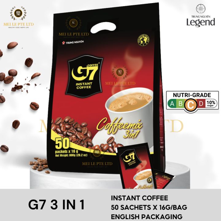 [SG STOCK] G7 50 sachets 3 in 1 Instant Coffee (Original product) import by direct distributor ...