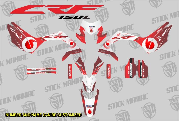 Honda crf 150L full body decals | Lazada PH