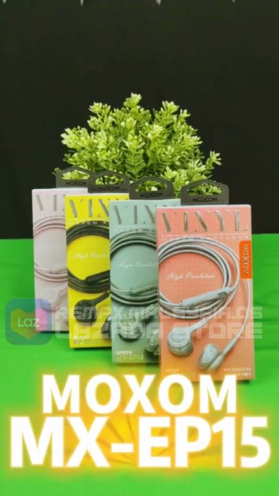 Fon Telinga MOXOM OFFICIAL Noise Cancelling High Resolution Earphone 3 ...