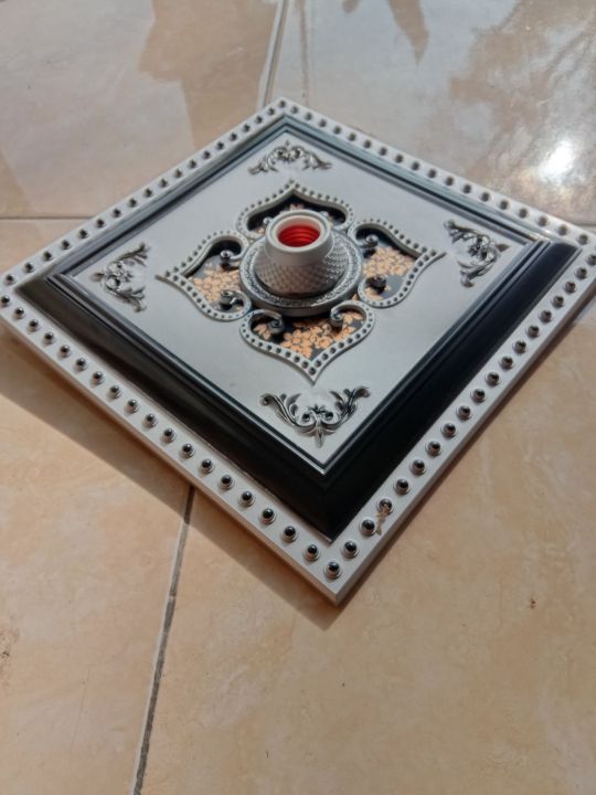 Ornamen Lampu Plafon PVC Ukuran 30 CMx 30CM | Lazada Indonesia