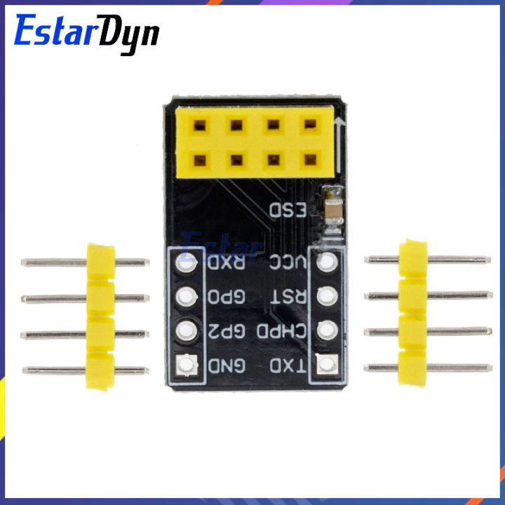 Estardyn ESP-01 Esp8266 ESP-01S Model Of The ESP8266 Serial Breadboard Adapter To WiFi ...