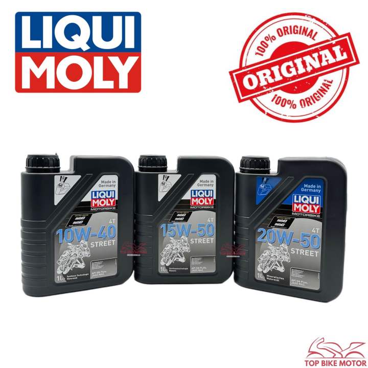100% ORIGINAL LIQUI MOLY ENGINE OIL SEMI SYNTHETIC 10W40 15W50 20W50 4T ...