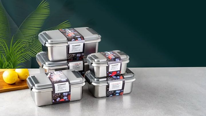 Viva Home Stainless Steel 316 Bento Food Container Box Antibacterial ...