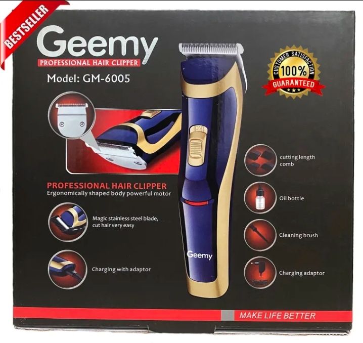 Geemy GM-6005 Rechargeable Professional Hair clippers(Ready Stock in ...