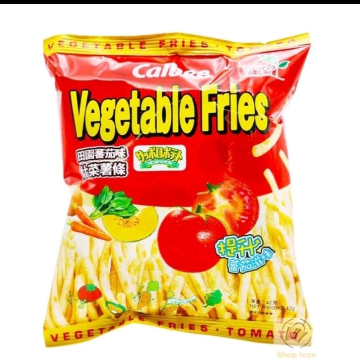 Calbee Vegetable Fries snack 42g Tomato Flavor red | Lazada PH