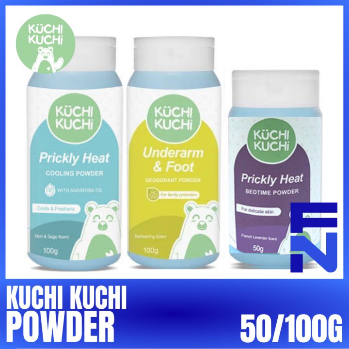 Kuchi Kuchi Prickly heat Cooling Powder, Deodorant powder, Bedtime 50g ...