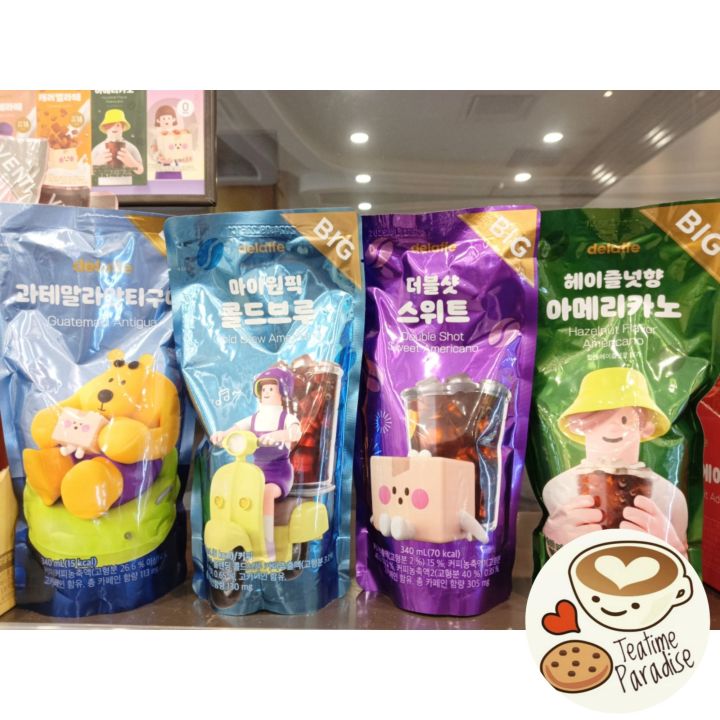 [Imported from Korea] Delaffe Big Size Coffee Americano 340ml (Assorted ...
