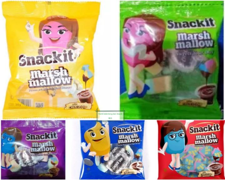 SNACKIT Permen Marshmallow 1 Pak / Renceng isi 10 Sachet | Lazada Indonesia