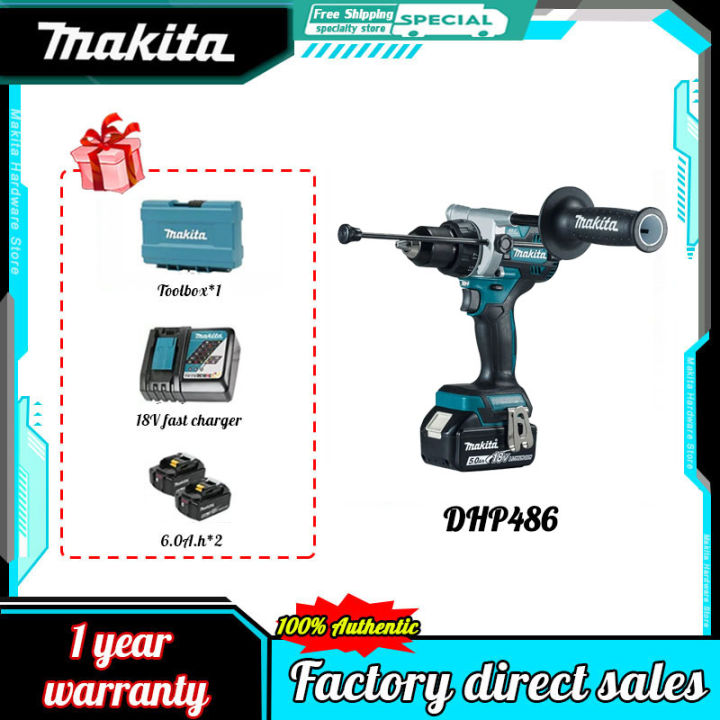 【Original facturer/Warranty 1 years】Makita DHP486 Brushless Charging ...