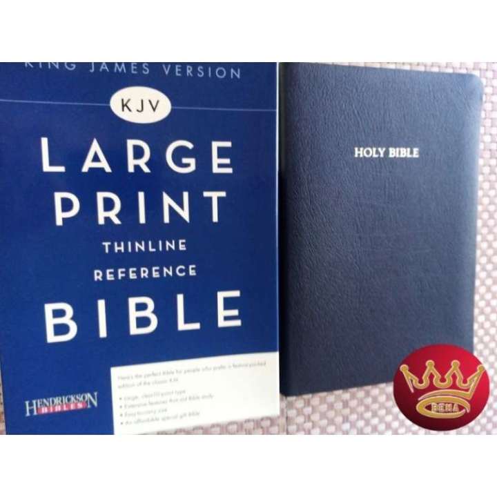 HOLY BIBLE FOR PREACHING GENUINE LEATHER THINLINE REFERENCE BIBLE LARGE ...