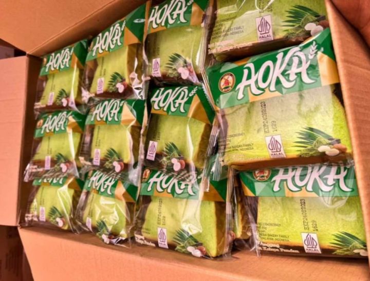 Roti Aoka Panggang Rasa Pandan 65gr x 10pc | Lazada Indonesia