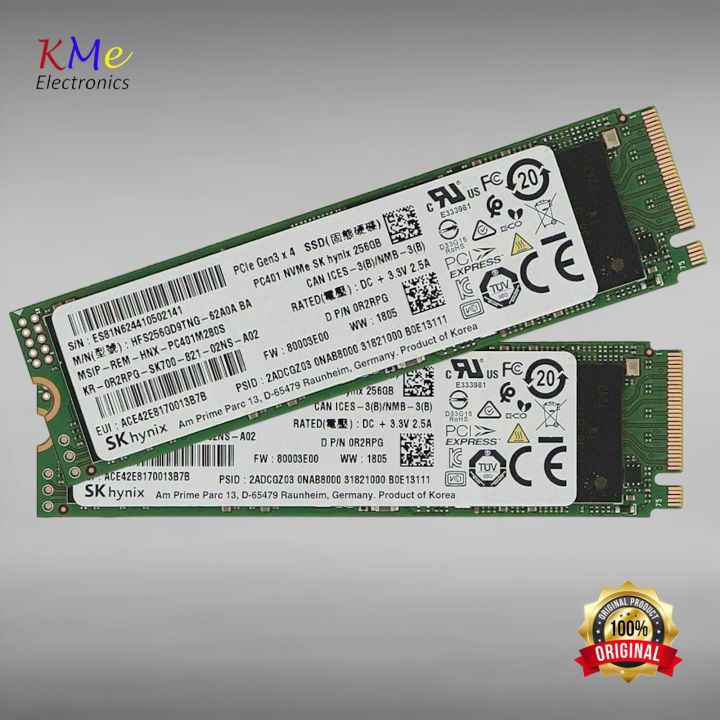 SK Hynix 256G B M.2 SSD (Solid State Drive) NVMe PCIe Model ...