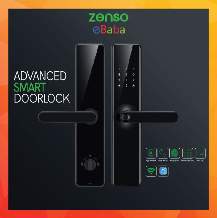 ZENSO Smart Door Lock Smart Digital Lock Password Fingerprint Key Card ...