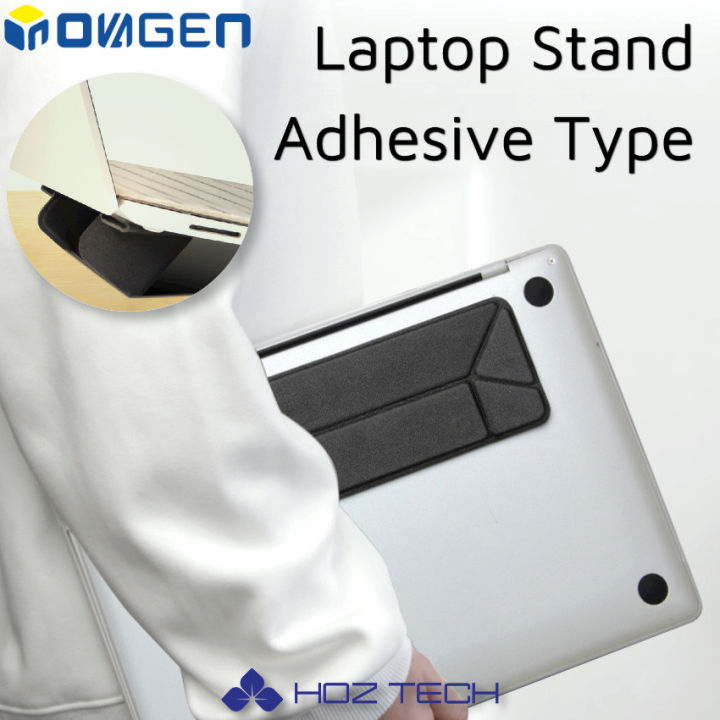 INOVAGEN Laptop Stand Tablet Holder Adhesive Version,PU Leather Laptop ...