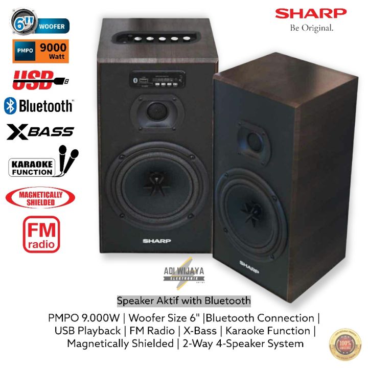 Sharp CBOX-B655UBO Speaker Aktif | Lazada Indonesia