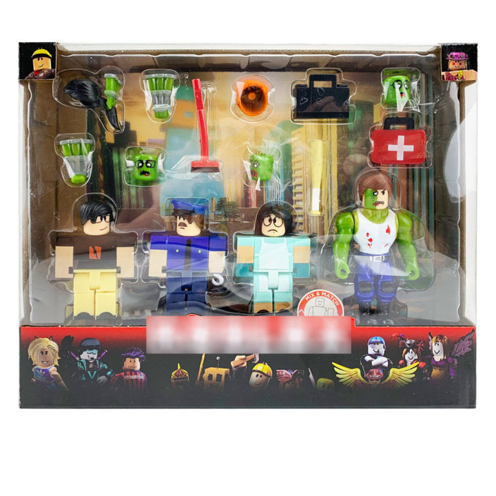 Kids Toy Store Roblox Virtual World 4 Building Block Dolls ...