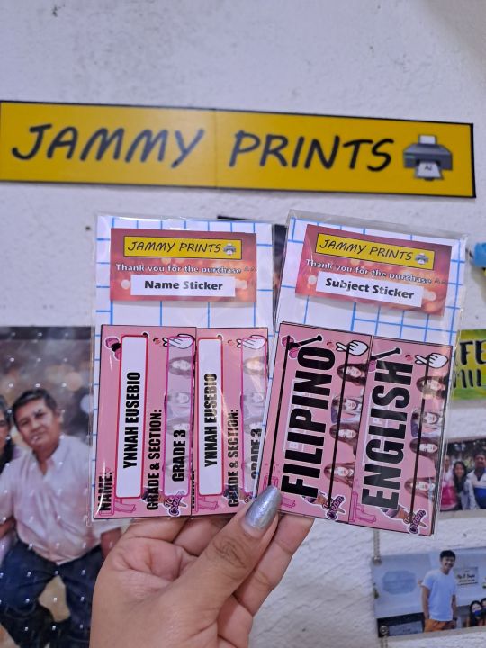 Subject Sticker / Name Sticker For Kids / Sticker Label | Lazada PH